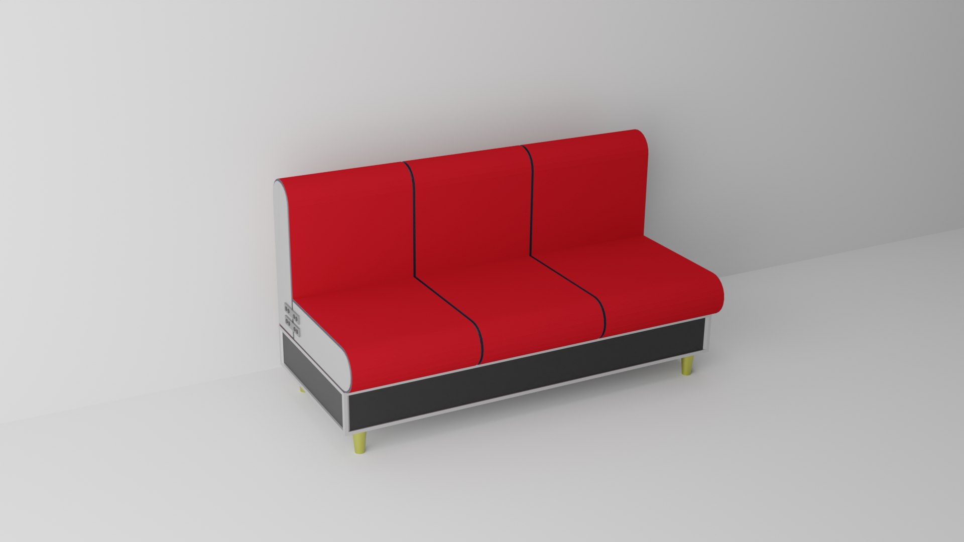 Fast Food Restaurant Sofa And Table 3D - TurboSquid 2090881