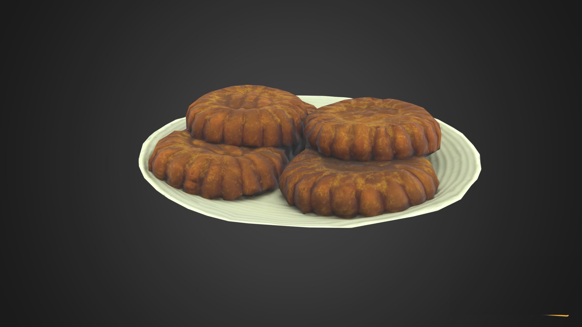 3D Game Ready Yakgua Korean Honey Pastry model - TurboSquid 2014636