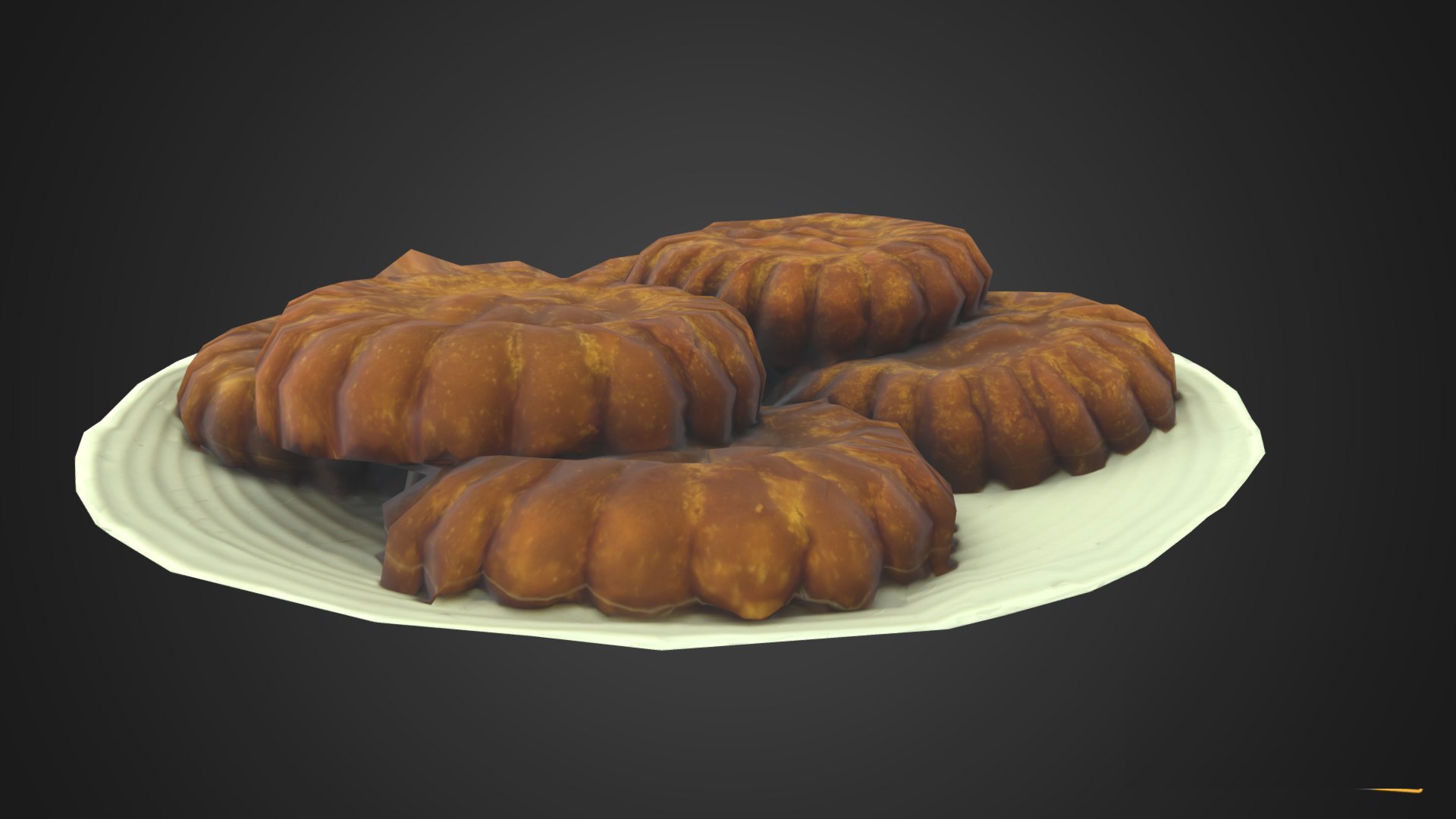 3D Game Ready Yakgua Korean Honey Pastry model - TurboSquid 2014636