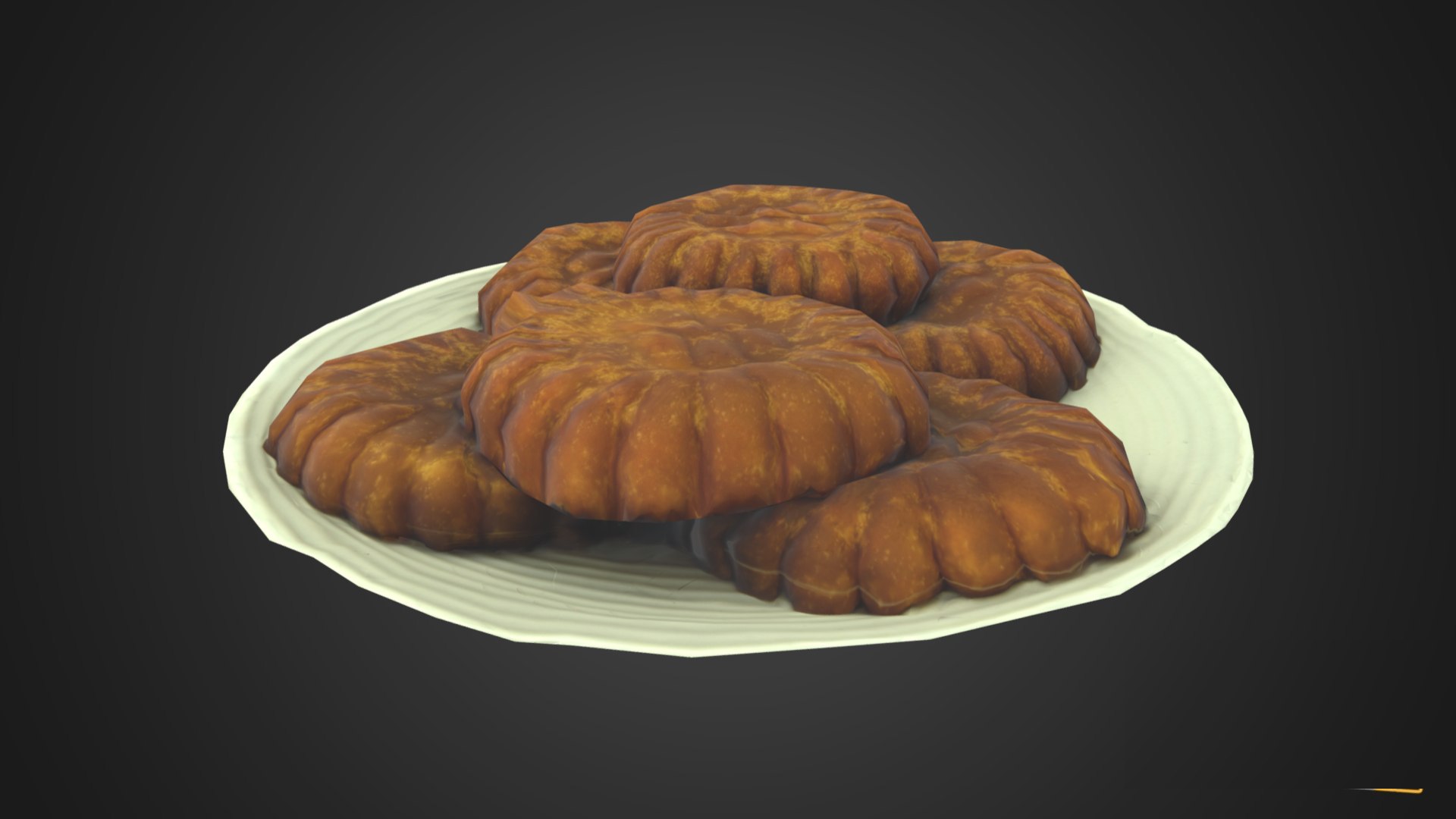 3D Game Ready Yakgua Korean Honey Pastry model - TurboSquid 2014636