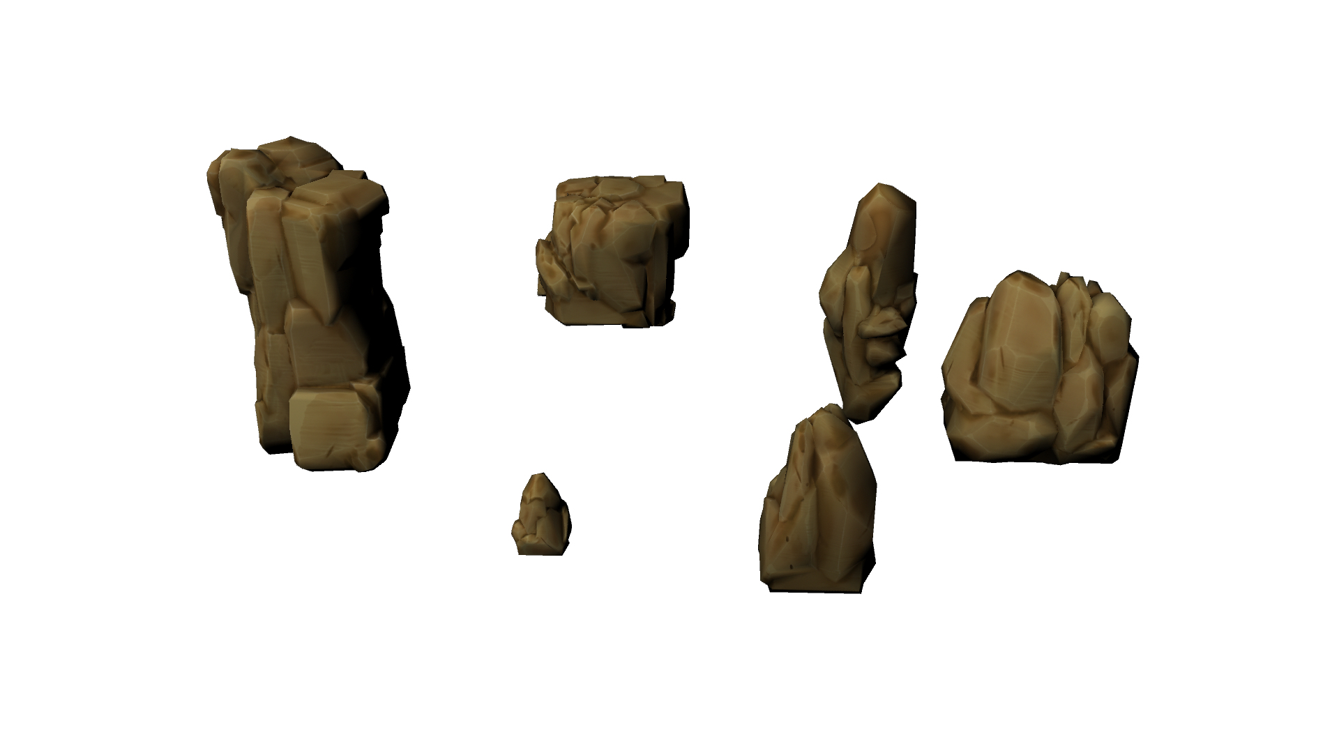 Stylized Rocks 3D Model - TurboSquid 2244085