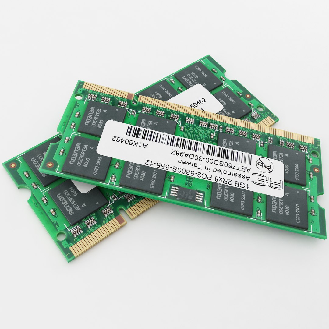 3D Ram Module Memory - TurboSquid 1298109