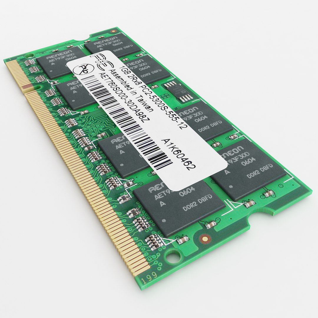 3D Ram Module Memory - TurboSquid 1298109