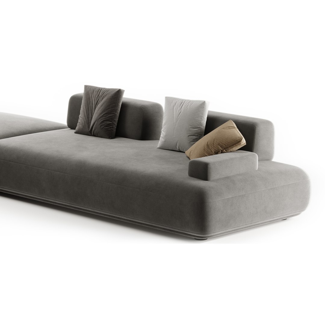 Yoko Sofa by Castello Lagravinese Studio model - TurboSquid 2107780