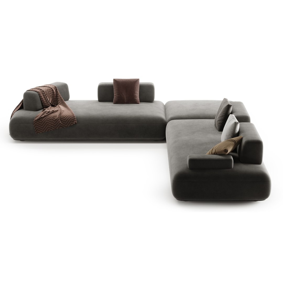 Yoko Sofa by Castello Lagravinese Studio model - TurboSquid 2107780