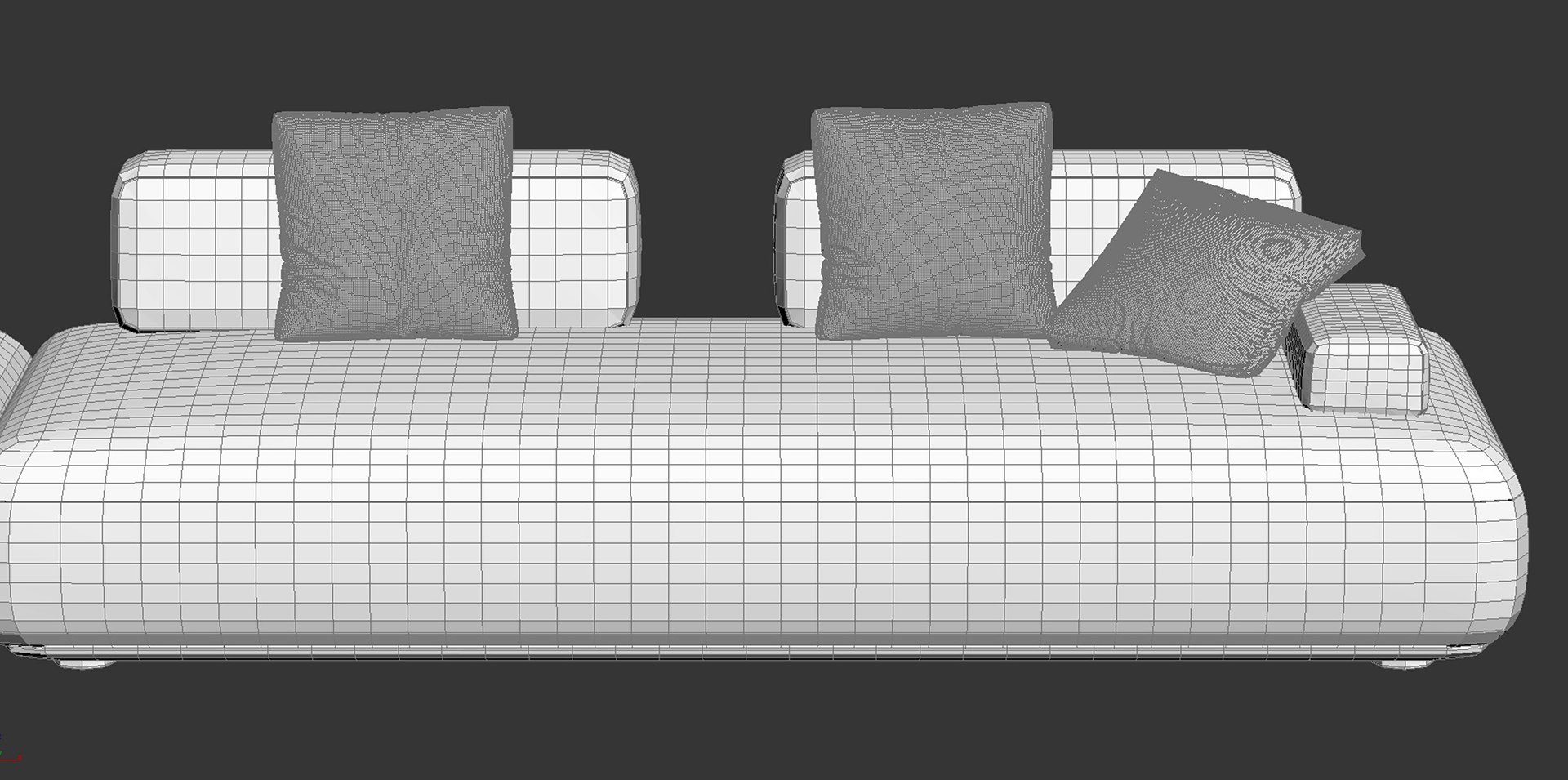 Yoko Sofa by Castello Lagravinese Studio model - TurboSquid 2107780