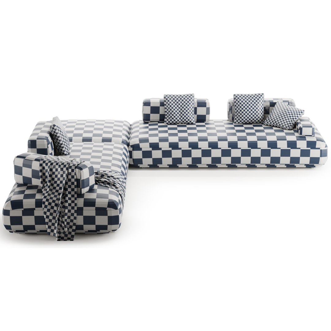 Yoko Sofa by Castello Lagravinese Studio model - TurboSquid 2107780