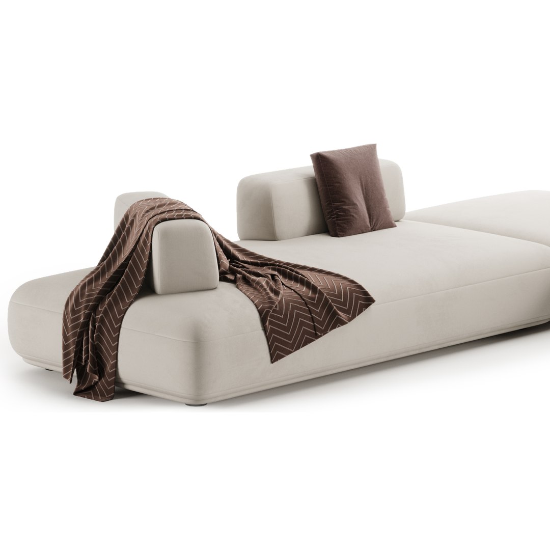 Yoko Sofa by Castello Lagravinese Studio model - TurboSquid 2107780