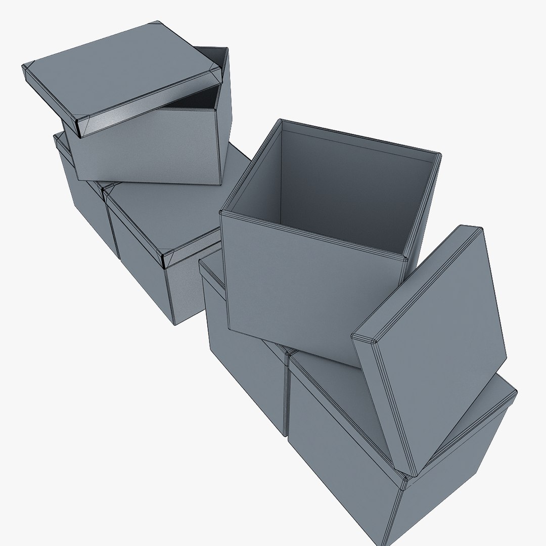 Design Boxes 01 3d Model