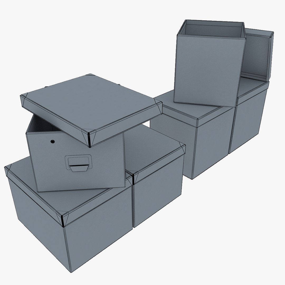 Design Boxes 01 3d Model