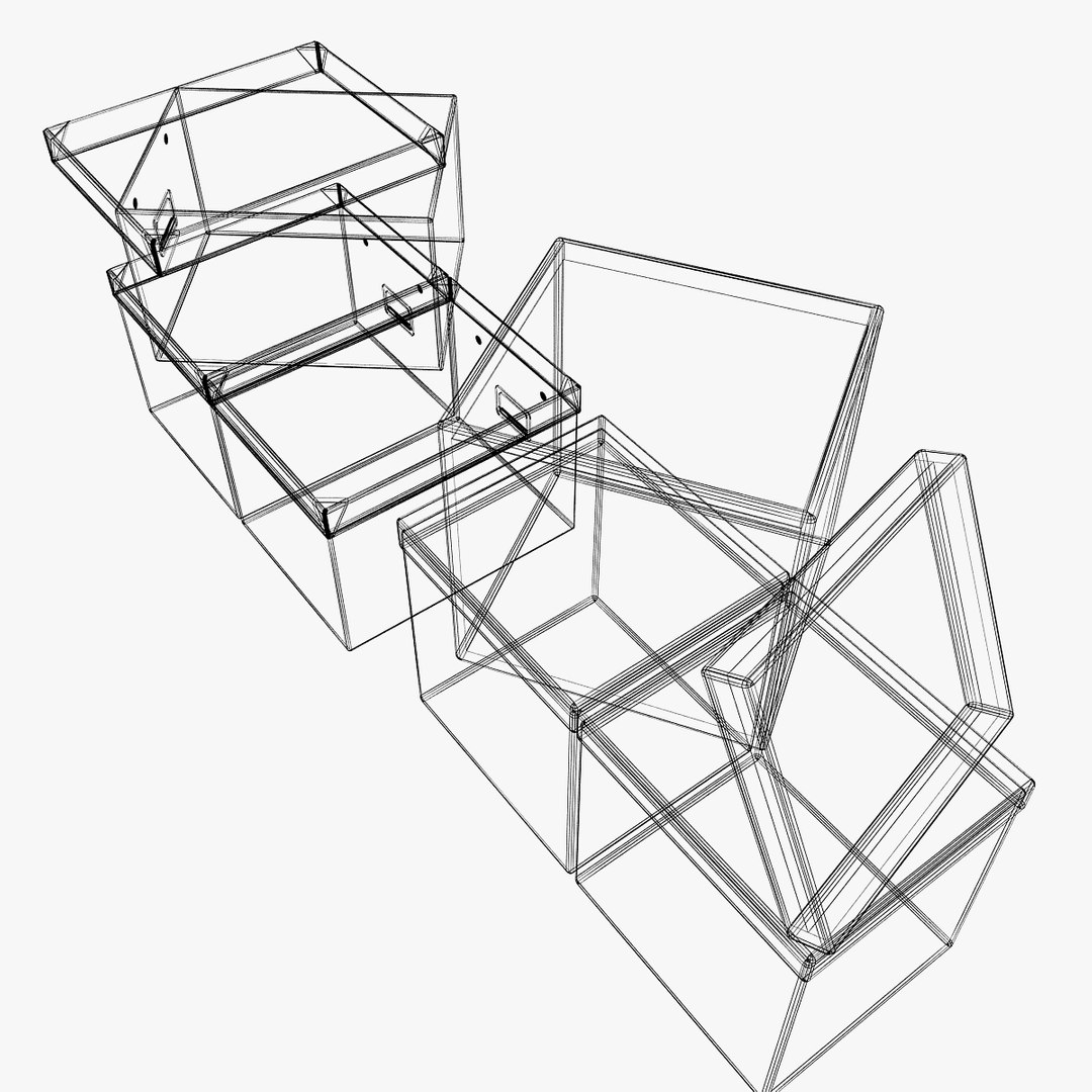Design Boxes 01 3d Model