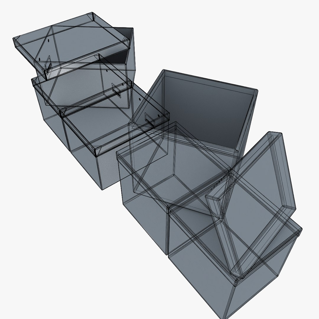 Design Boxes 01 3d Model