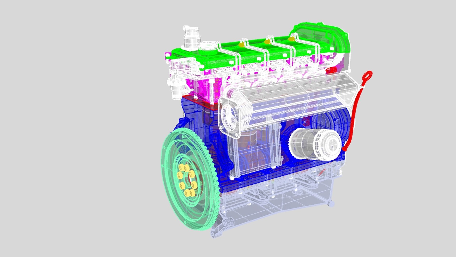 Interior Parts Diesel Engine 3D Model - TurboSquid 1419108