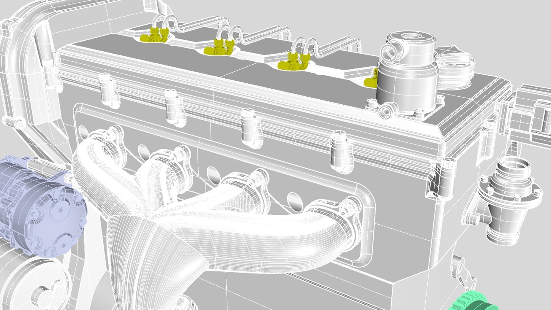Interior Parts Diesel Engine 3D Model - TurboSquid 1419108