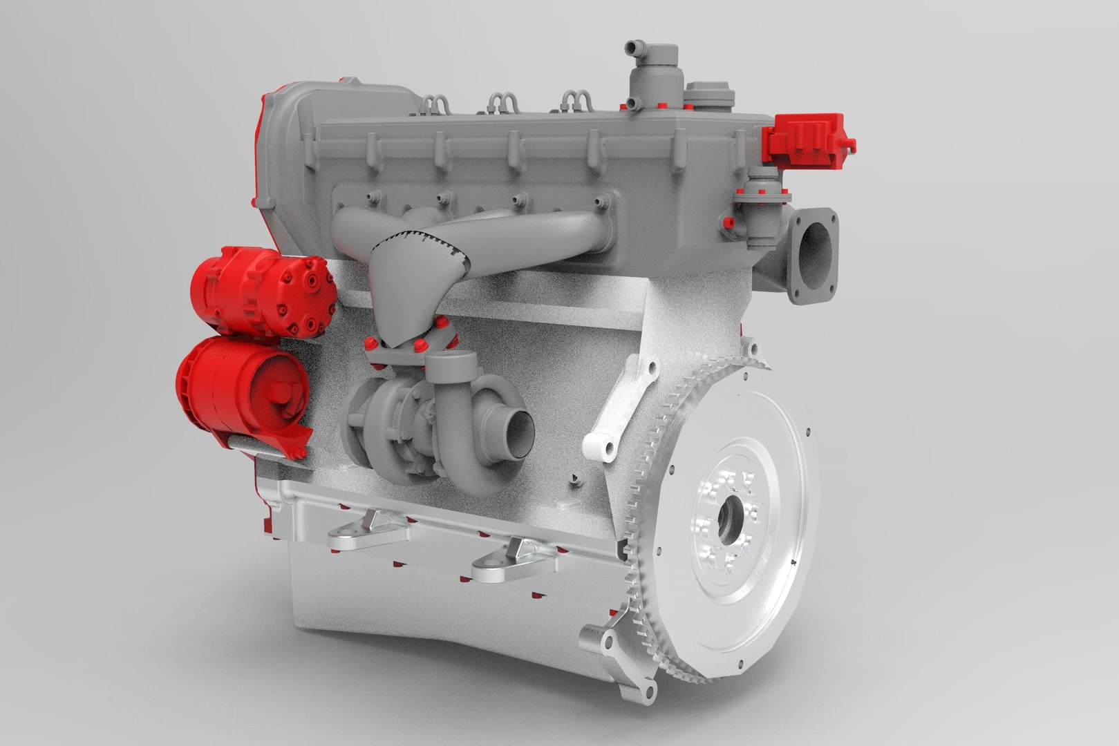 Interior Parts Diesel Engine 3D Model - TurboSquid 1419108
