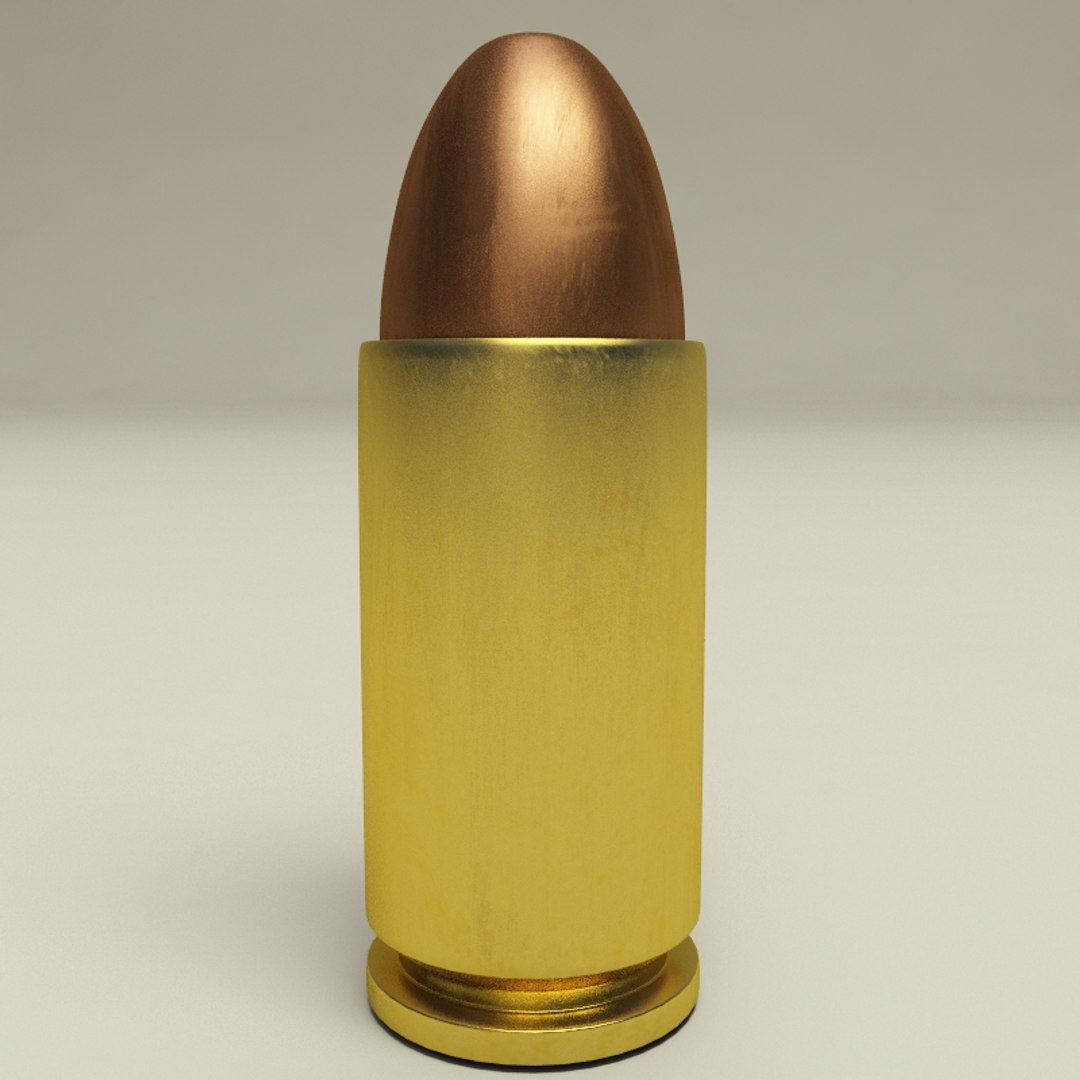 Cartridge 45 Acp 3d Model