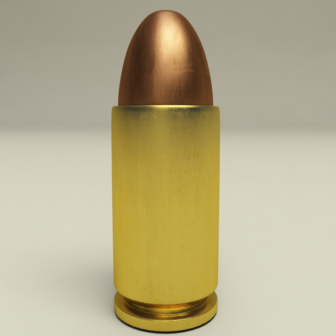 cartridge 45 acp 3d model