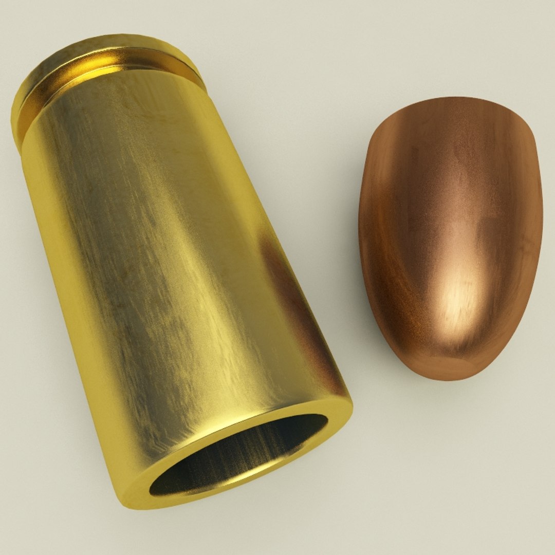 Cartridge 45 Acp 3d Model