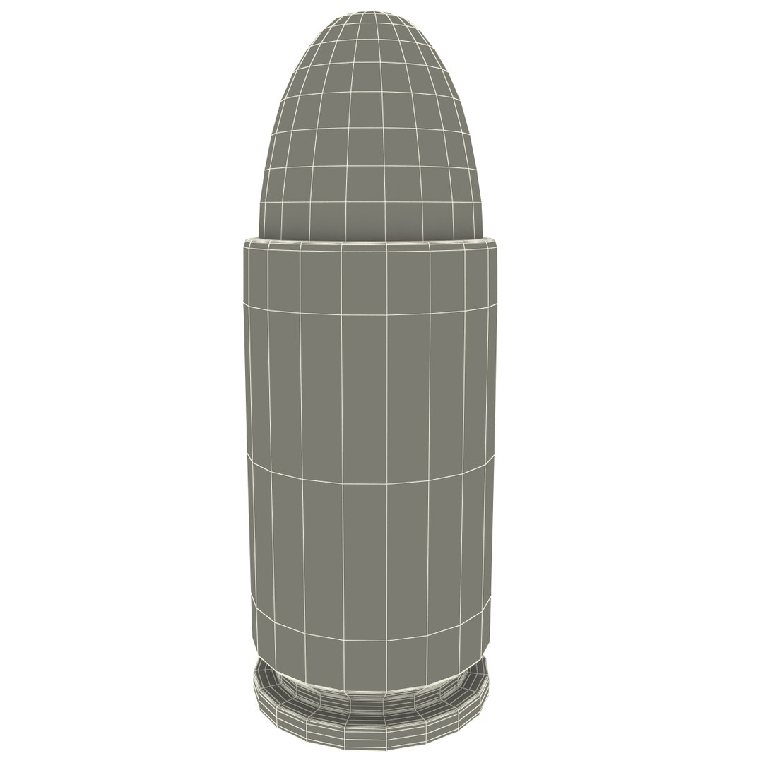 Cartridge 45 Acp 3d Model