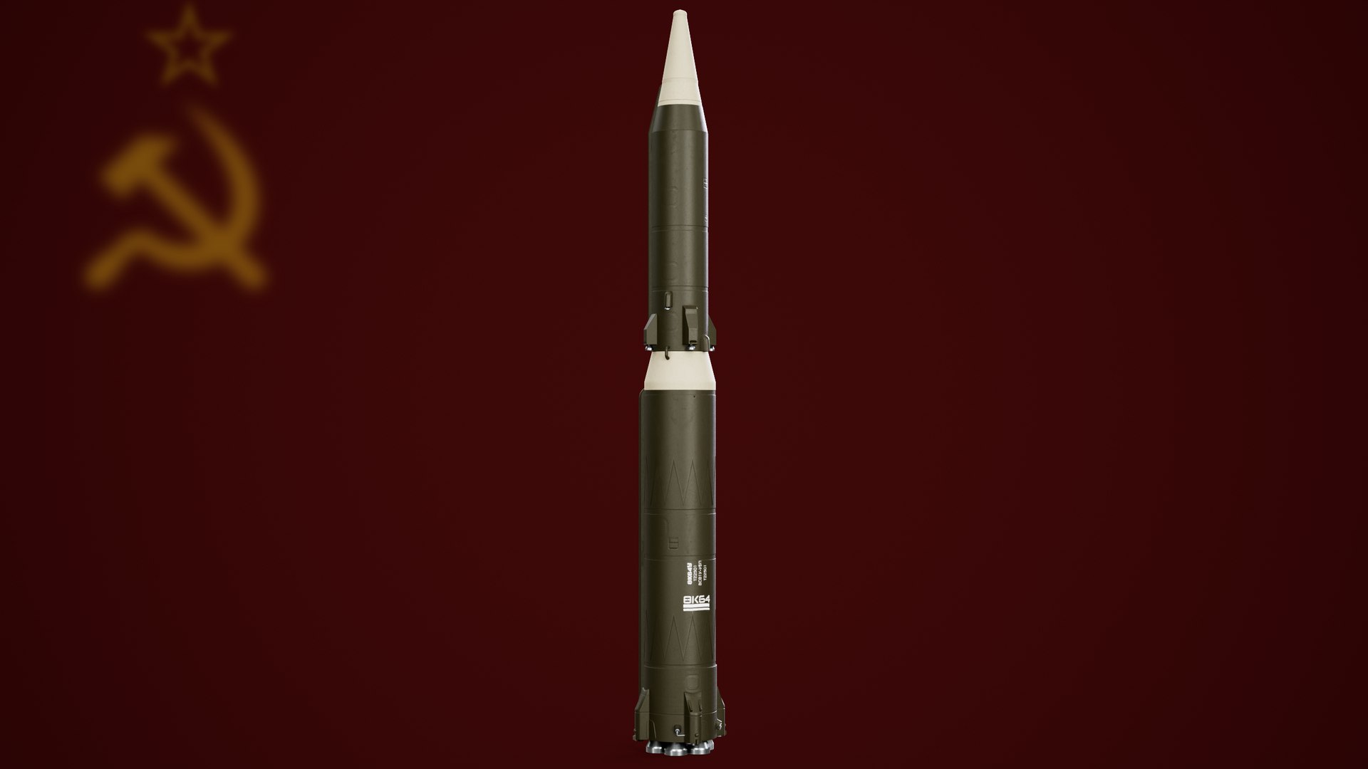 R-16 Soviet Ballistic Missile 3D Model - TurboSquid 1988386