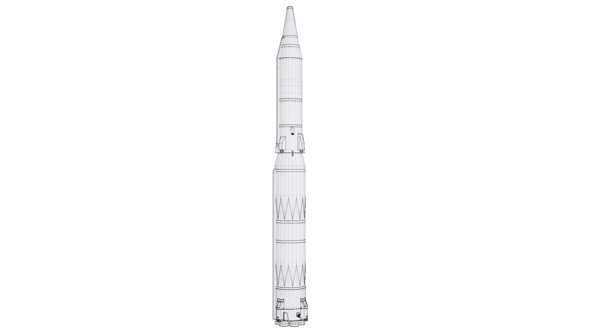 R-16 Soviet Ballistic Missile 3D Model - TurboSquid 1988386