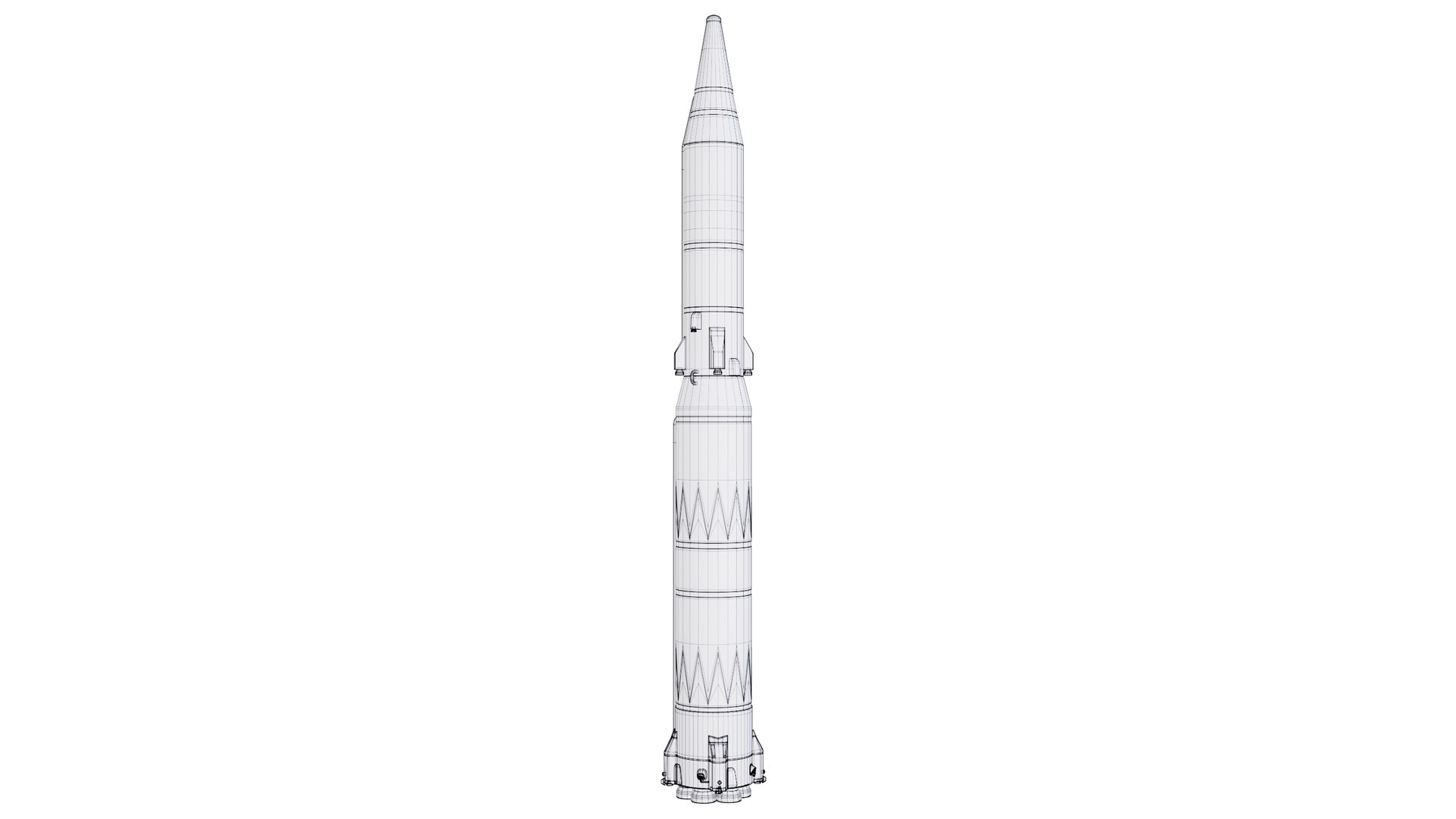 R-16 Soviet Ballistic Missile 3D Model - TurboSquid 1988386