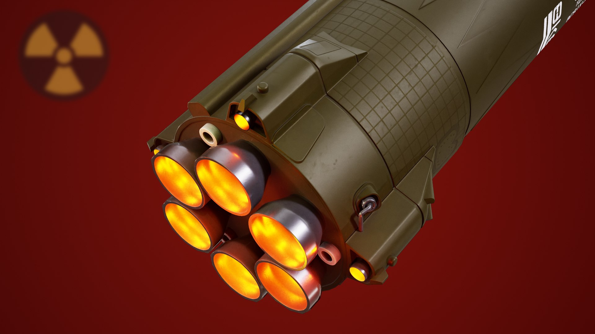 R-16 Soviet Ballistic Missile 3D Model - TurboSquid 1988386