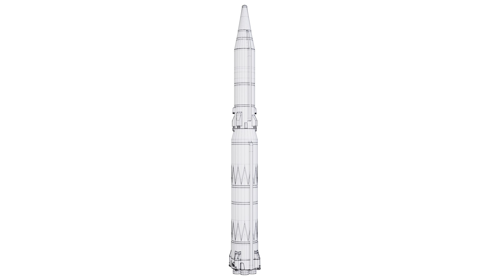 R-16 Soviet Ballistic Missile 3D Model - TurboSquid 1988386