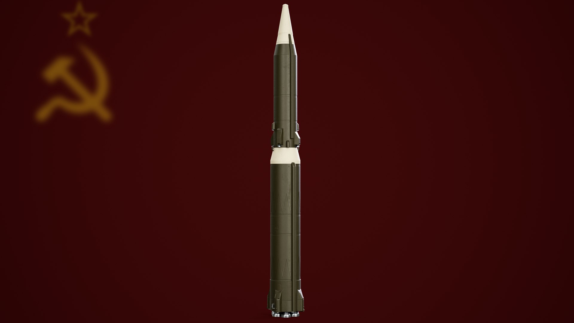 R-16 Soviet Ballistic Missile 3D Model - TurboSquid 1988386