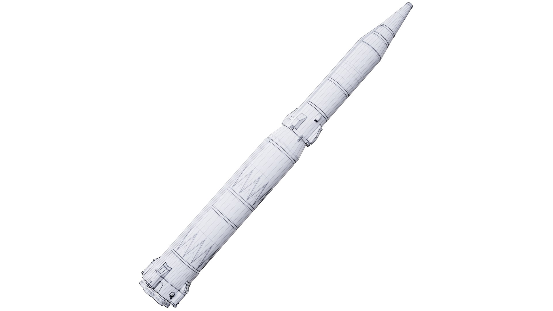 R-16 Soviet Ballistic Missile 3D Model - TurboSquid 1988386