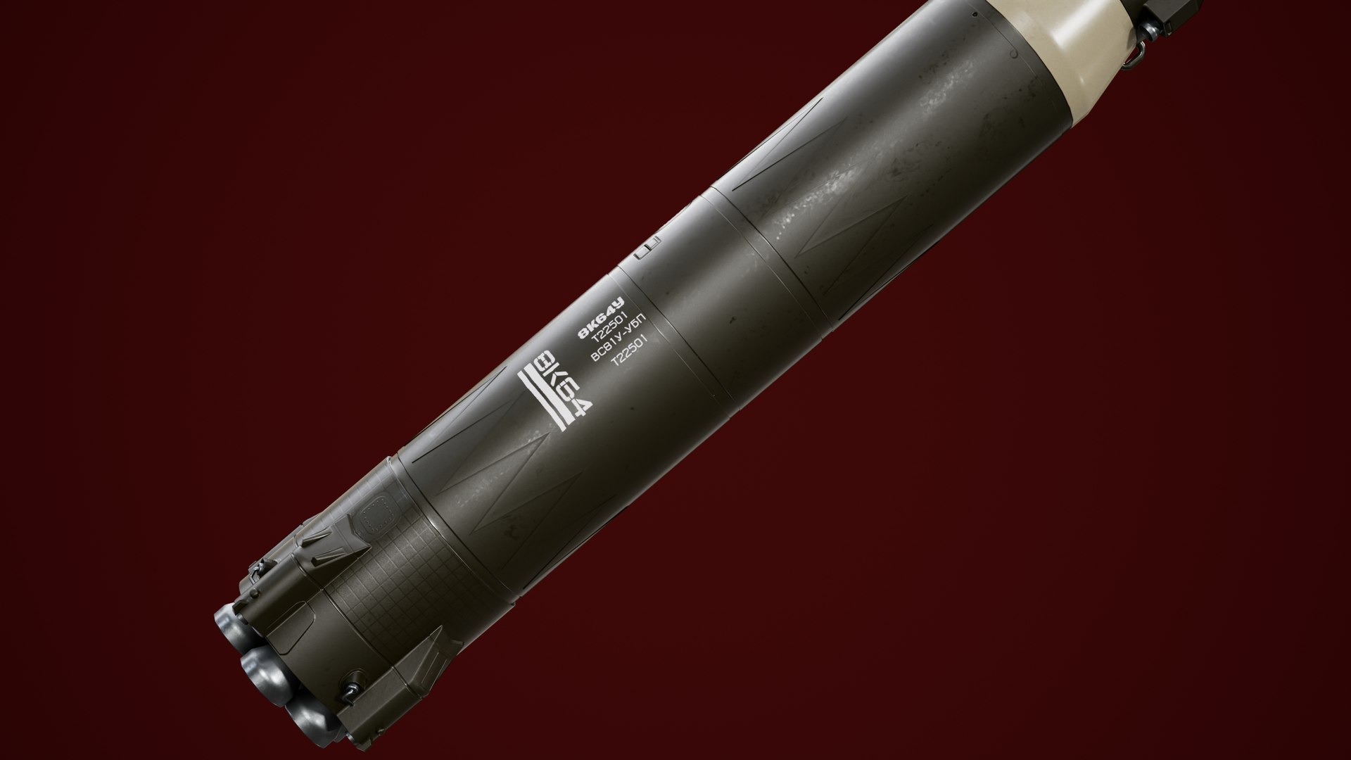 R-16 Soviet Ballistic Missile 3D Model - TurboSquid 1988386