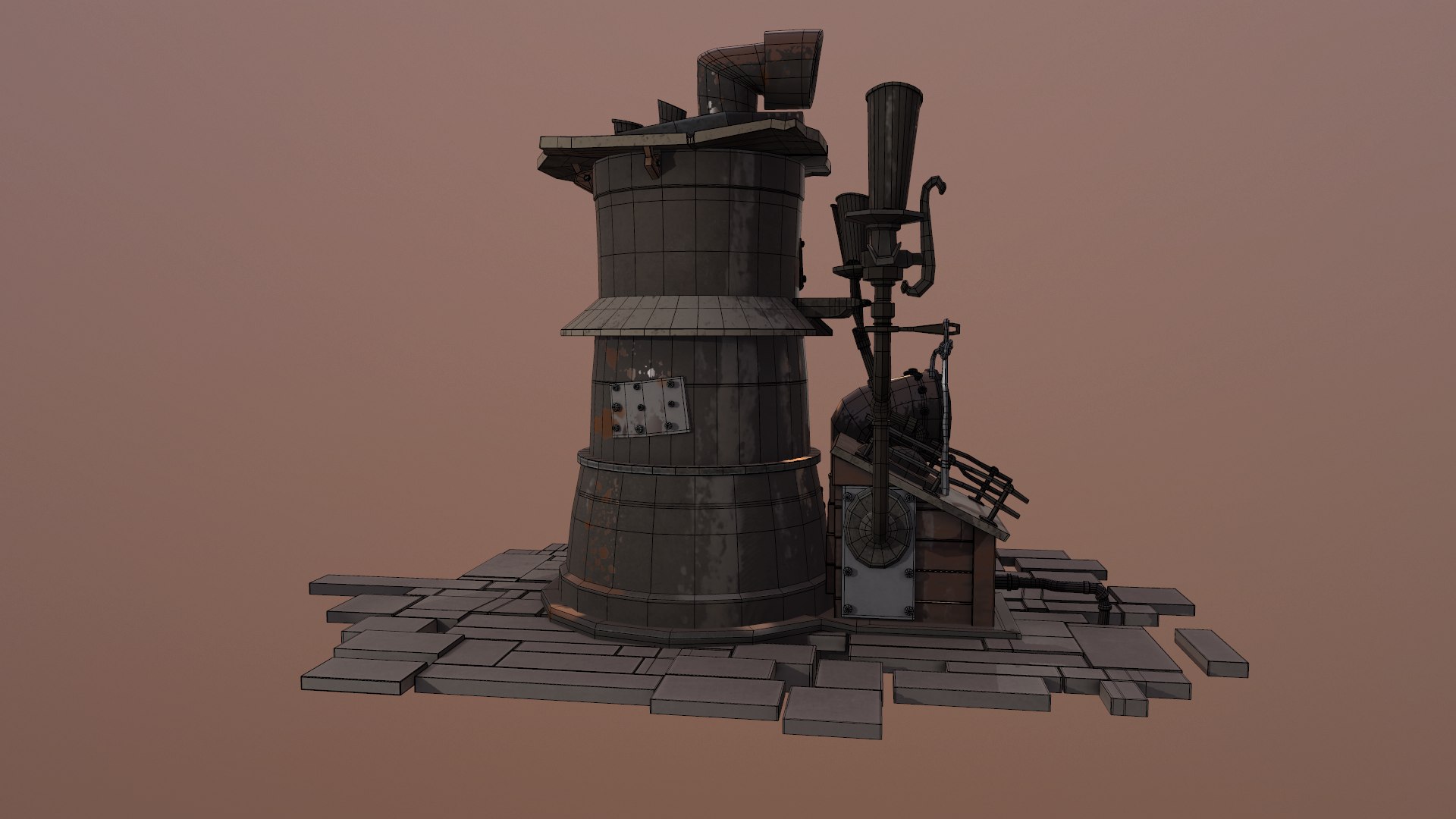 Cartoon Smoke House 3D - TurboSquid 1261792