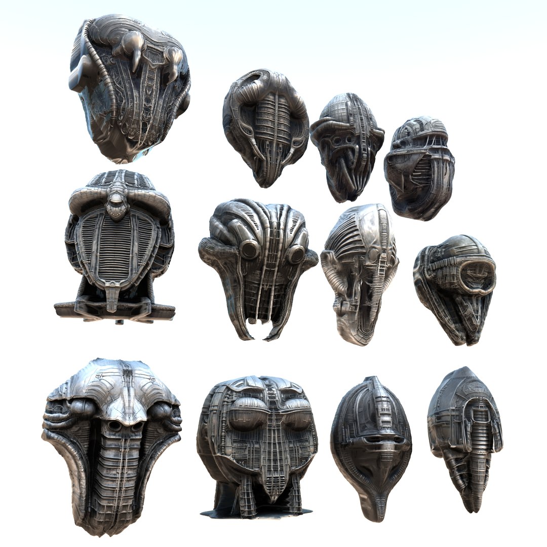 3D Alien Spaceships Sci Fi Pack 12 Model - TurboSquid 2068070