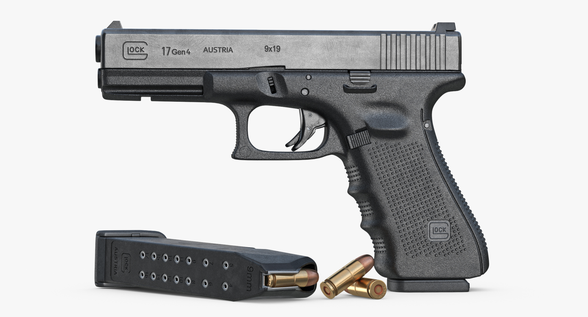gun glock 17 gen 3d max