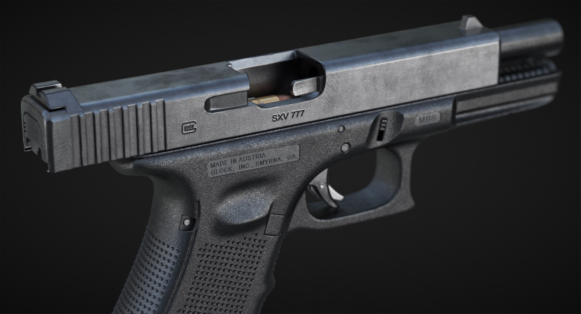 gun glock 17 gen 3d max