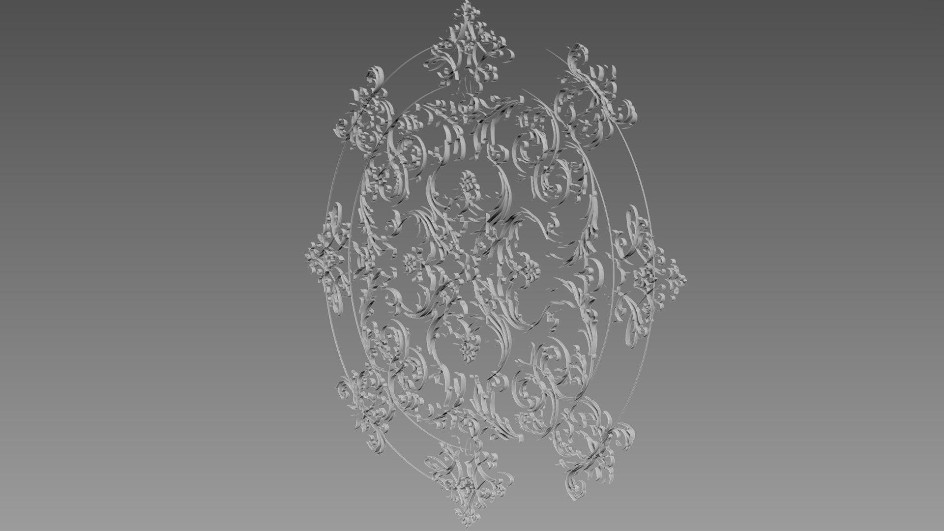 Decorative Rosette 3D Model - TurboSquid 2105402