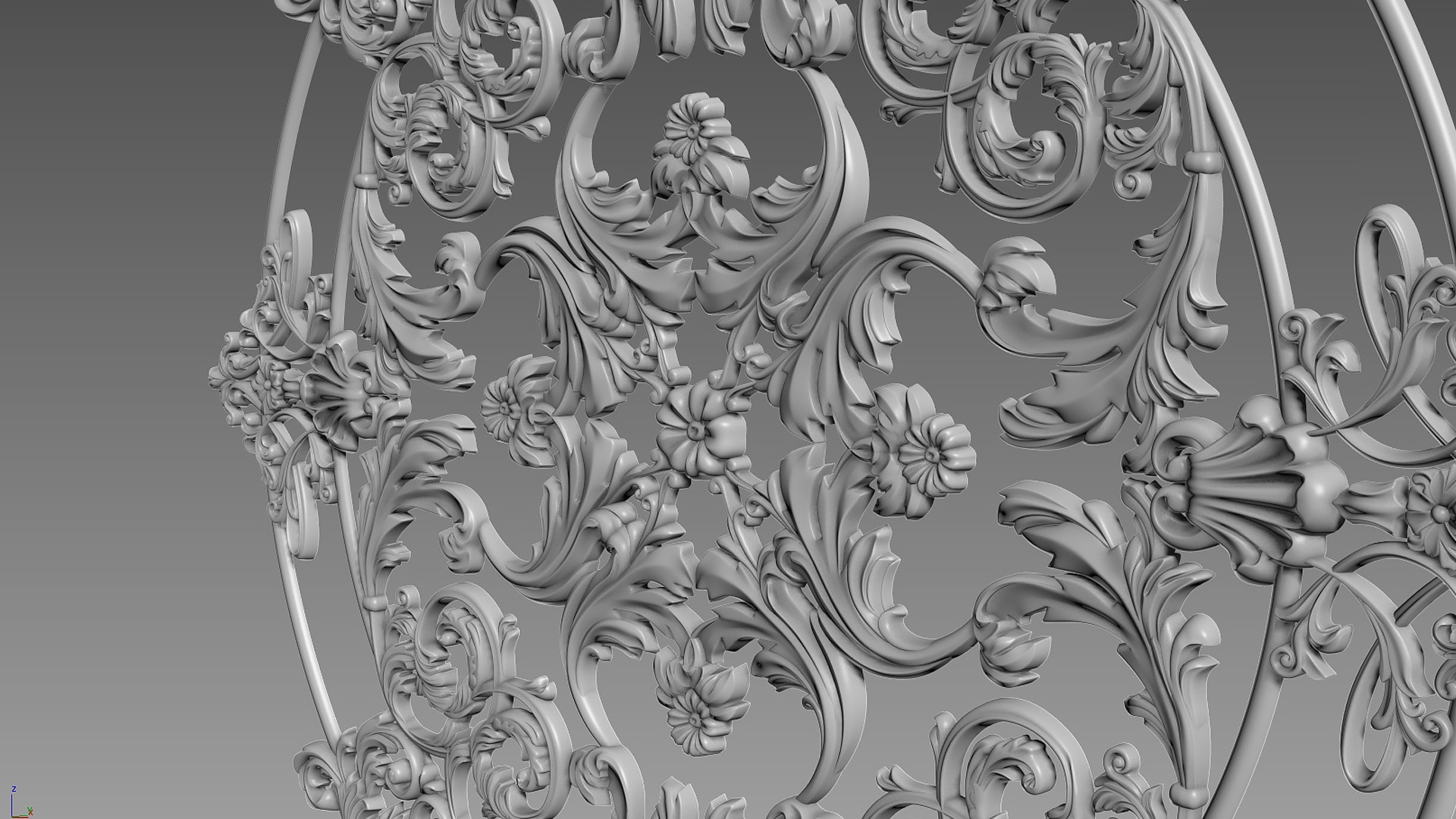 Decorative Rosette 3D Model - TurboSquid 2105402