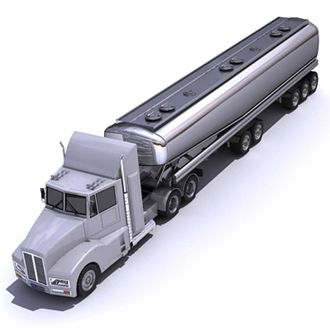 3d model tanker truck