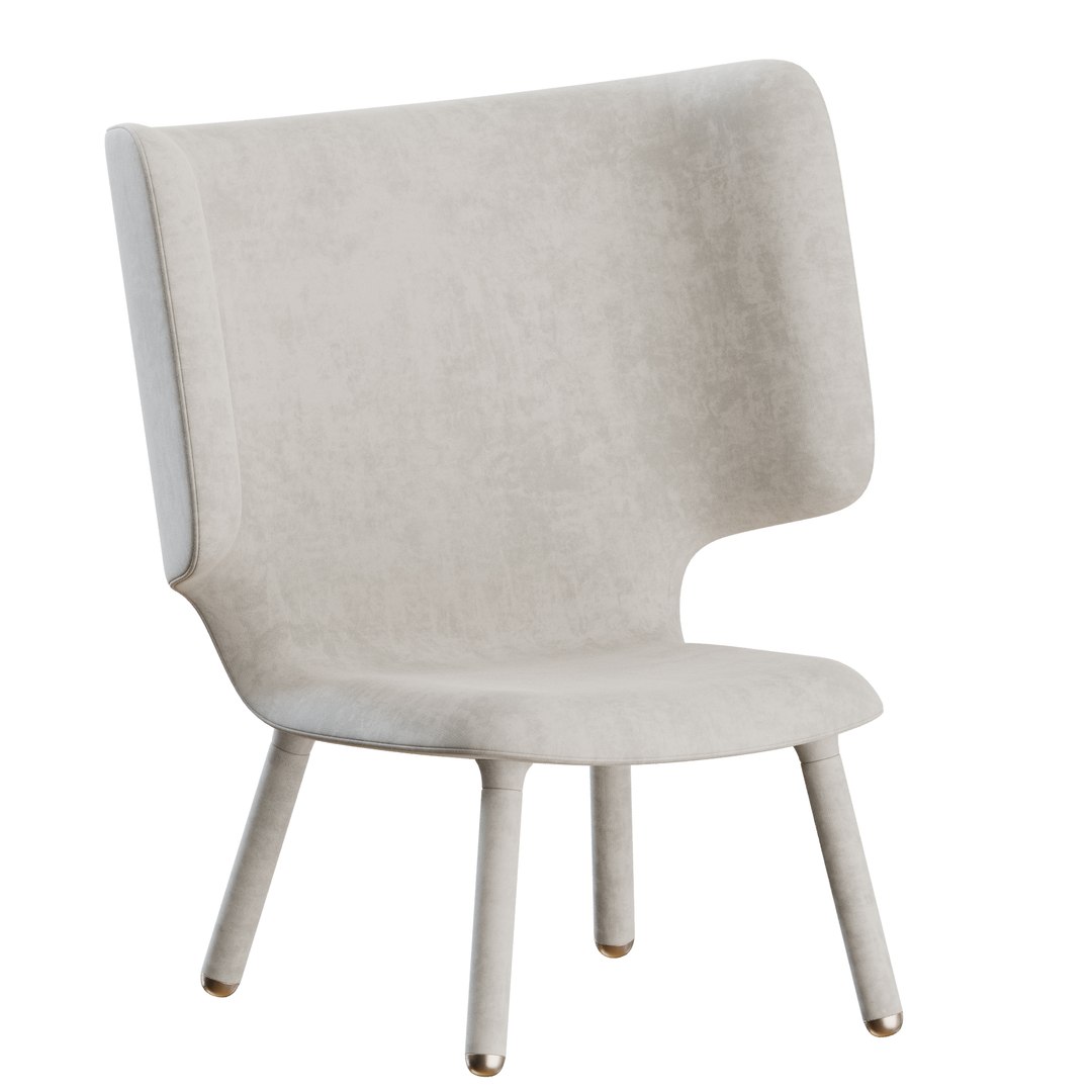 3D Tembo Lounge Chair by New Works - TurboSquid 1922966