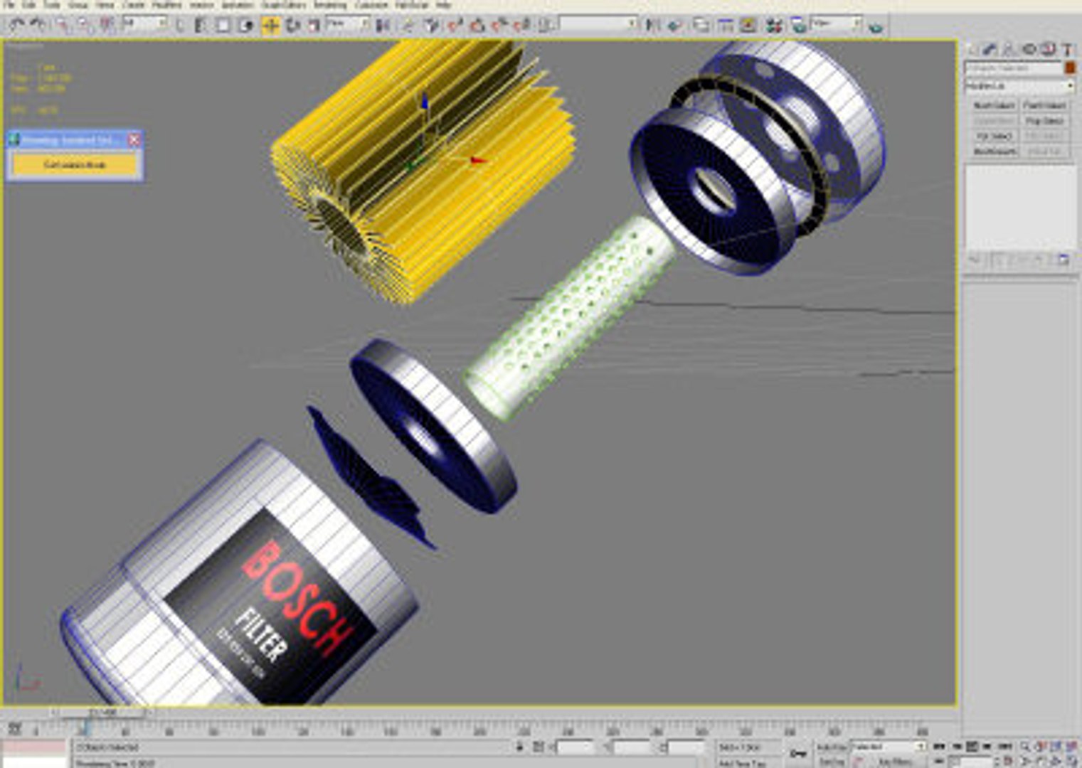 3d V8 Engine Fully Fx