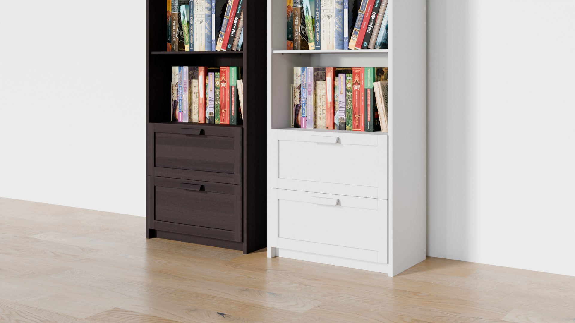 IKEA BRIMNES Bookcase Model - TurboSquid 2199373