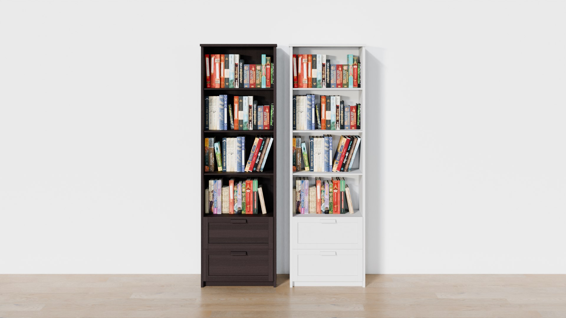 IKEA BRIMNES Bookcase Model - TurboSquid 2199373