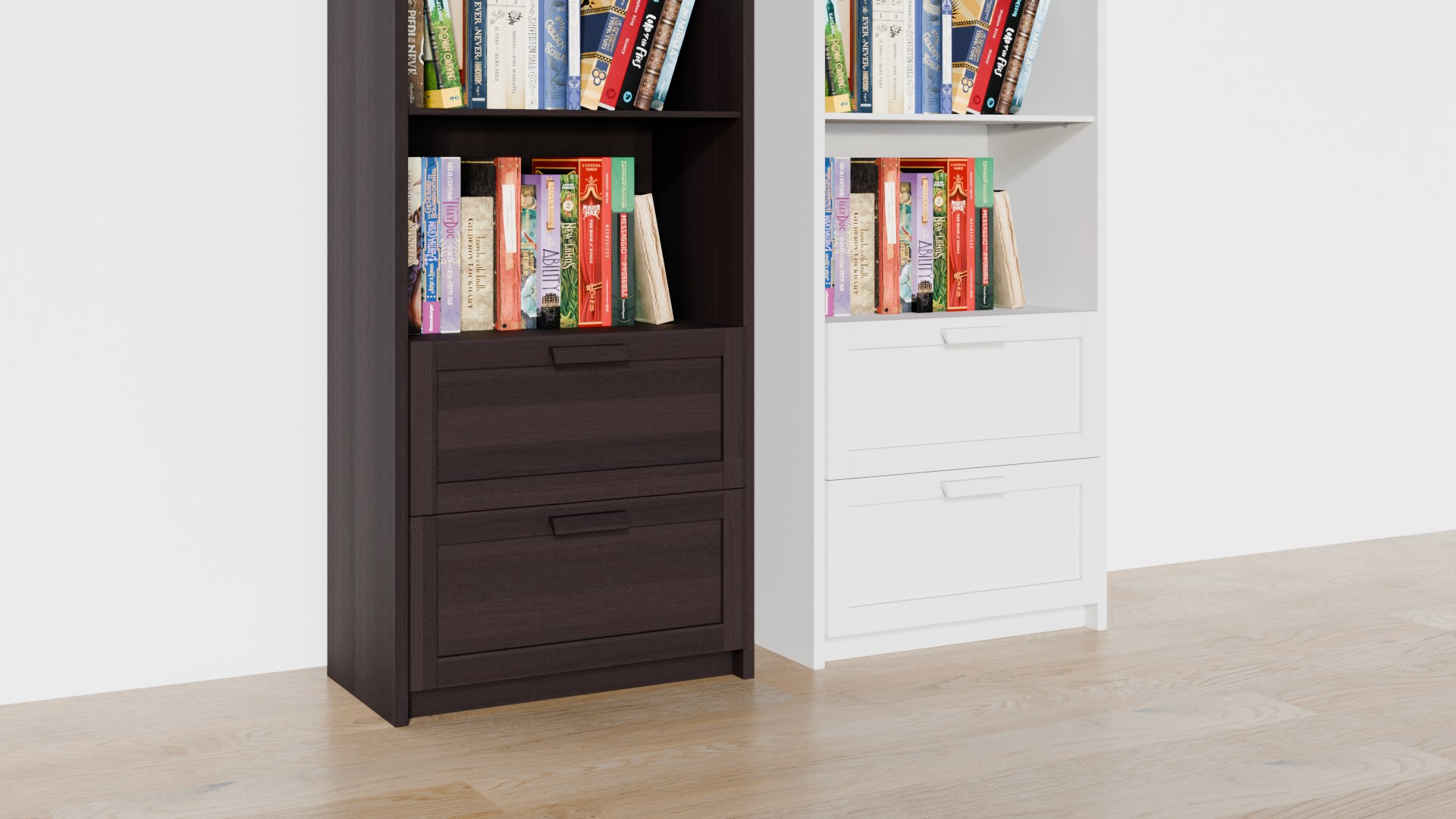 IKEA BRIMNES Bookcase Model - TurboSquid 2199373