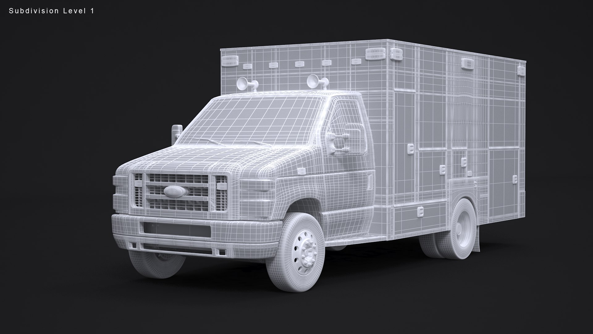 3D 2020 E-series Ems Ambulance Model - TurboSquid 1538400