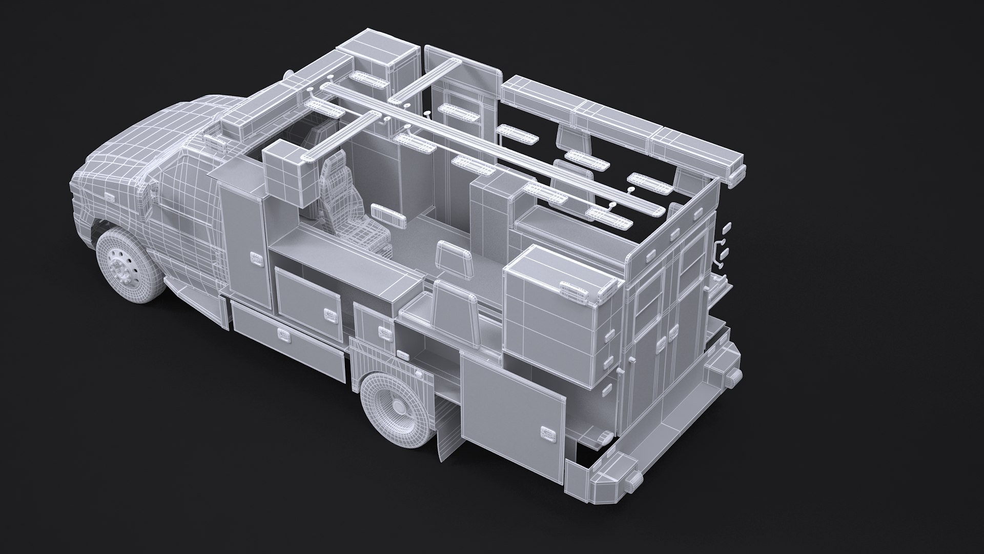 3D 2020 E-series Ems Ambulance Model - TurboSquid 1538400