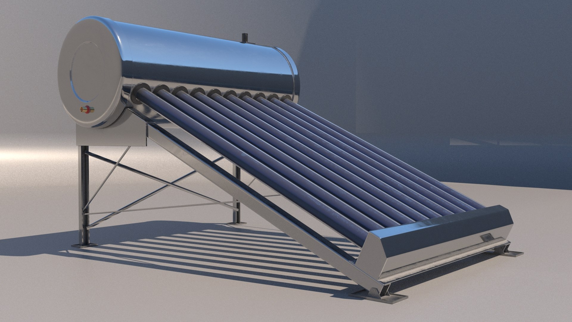 Solar Water Heater 3D model - TurboSquid 2030684