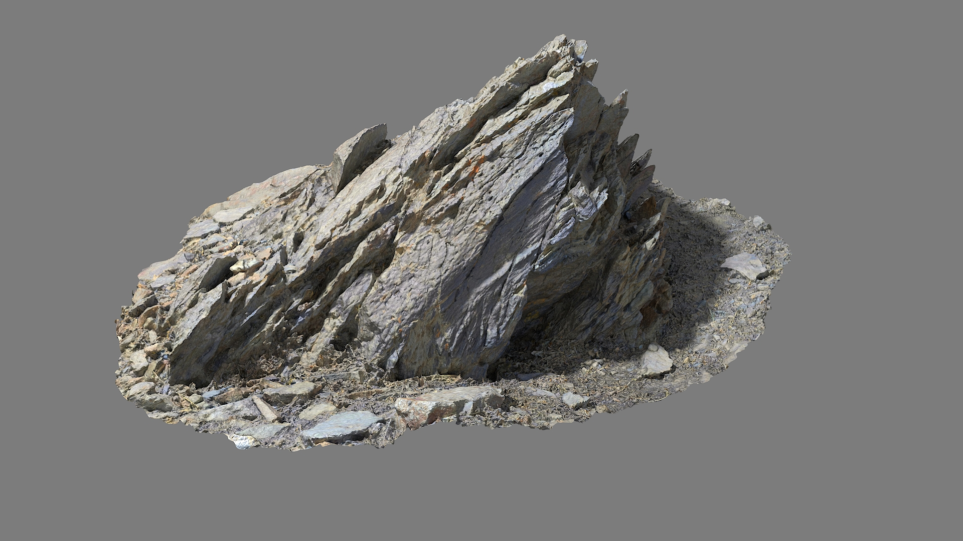 3D Assembly Ground Rock 7 Model - TurboSquid 2000480
