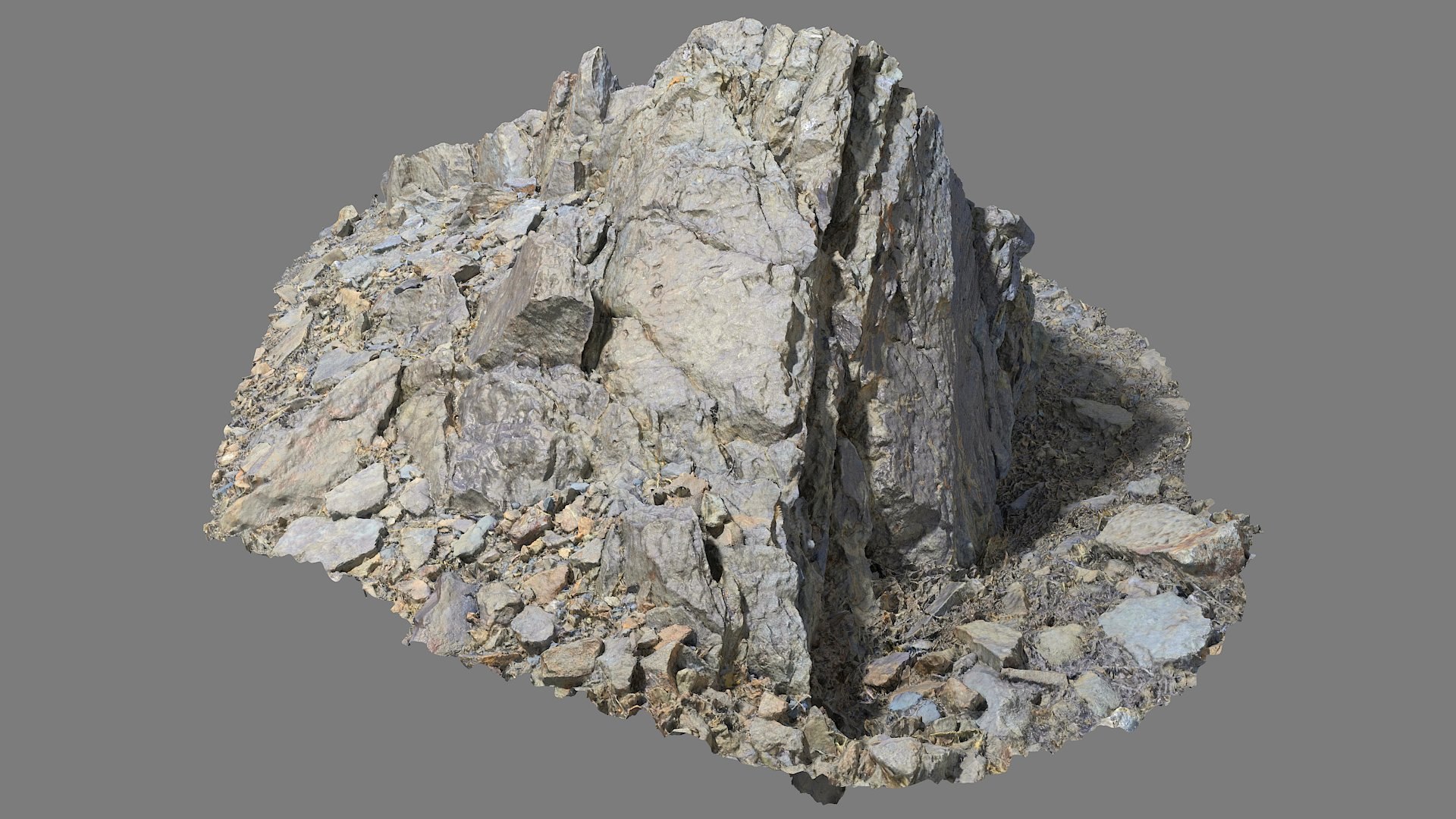 3D Assembly Ground Rock 7 Model - TurboSquid 2000480