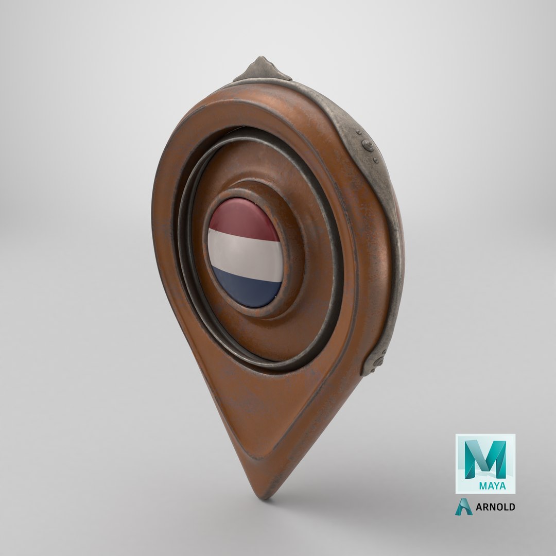 3D Netherlands Flag Icon Model - TurboSquid 2063167