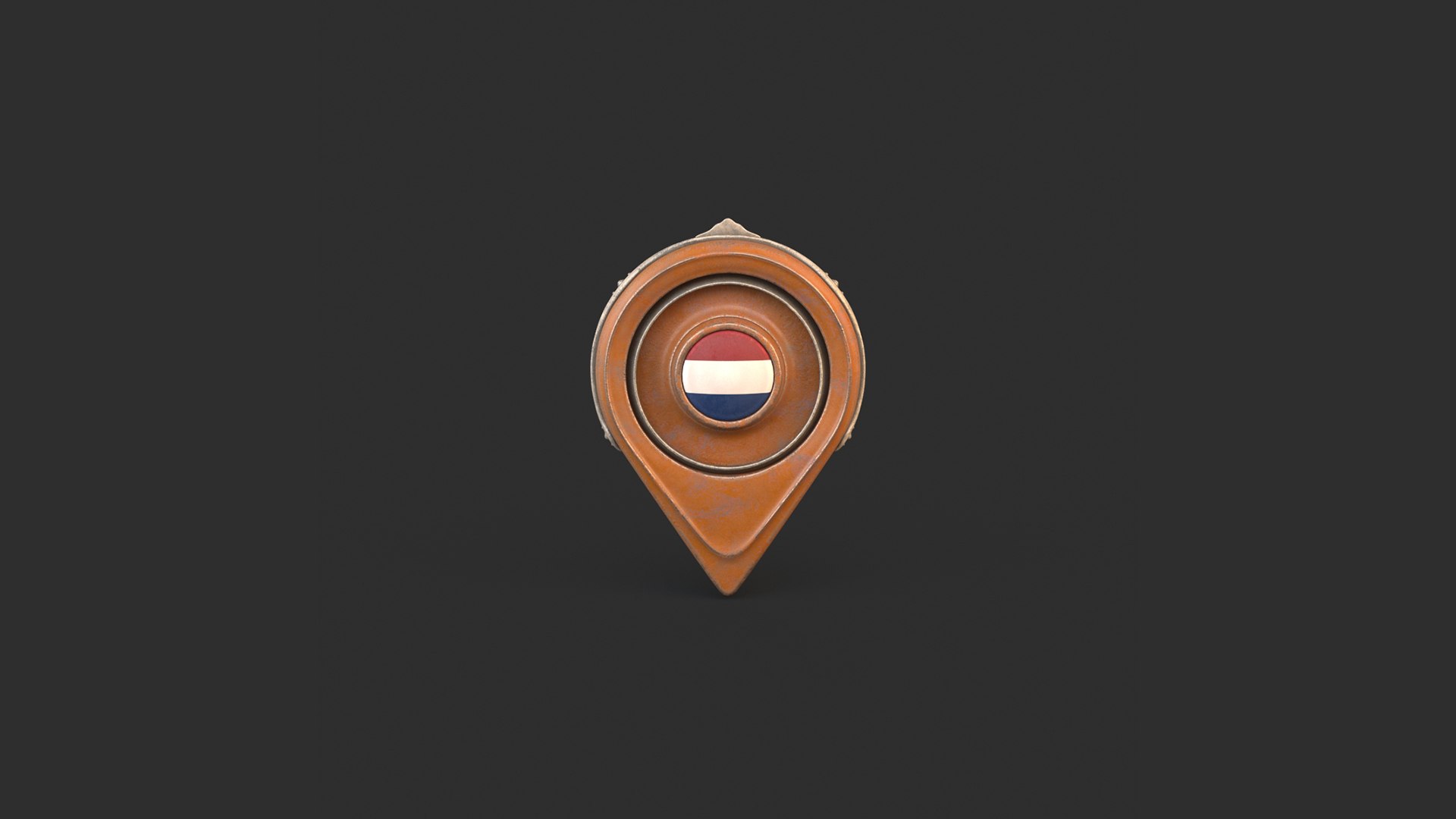 3D Netherlands Flag Icon Model - TurboSquid 2063167